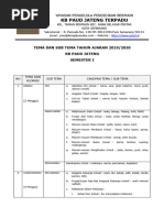 Tema Dan Sub Tema PAUD Semester 1 Serta Alokasi Waktu | PDF
