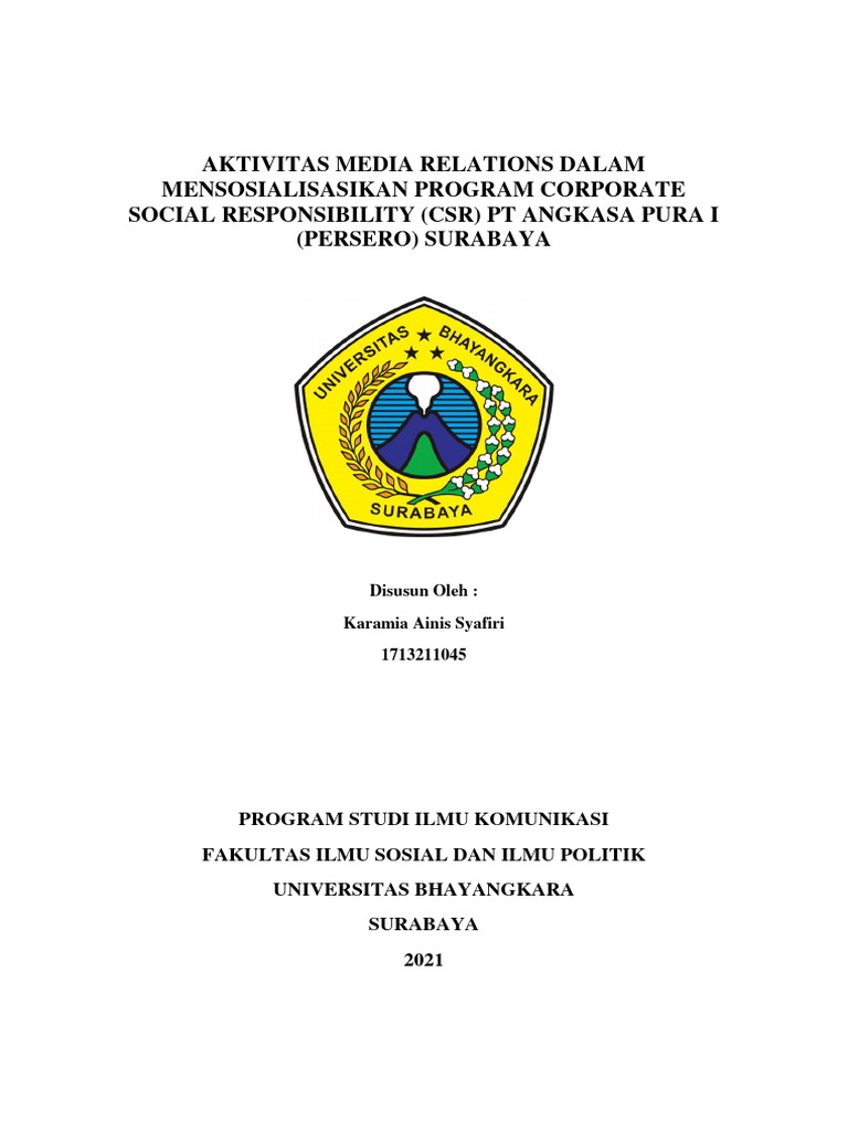 Karamia Ainis Syafiri 17132110445 (SKRIPSI) | PDF | Ilmu Sosial