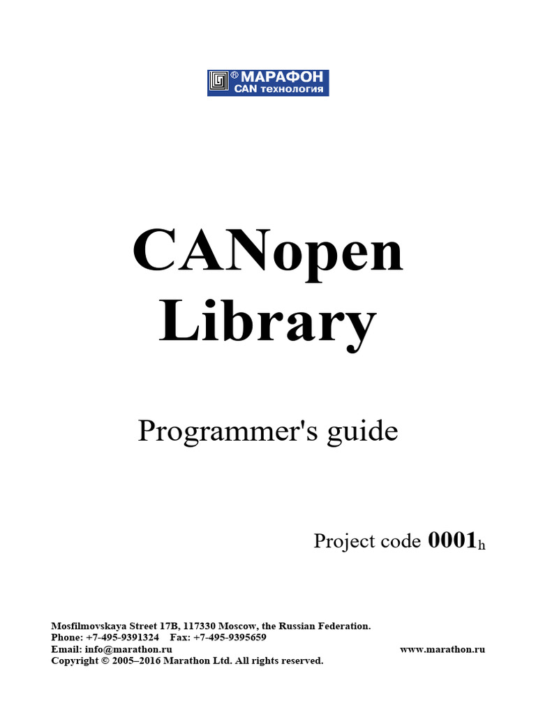 Canopen Eng | PDF | Computer Programming | Computer Science