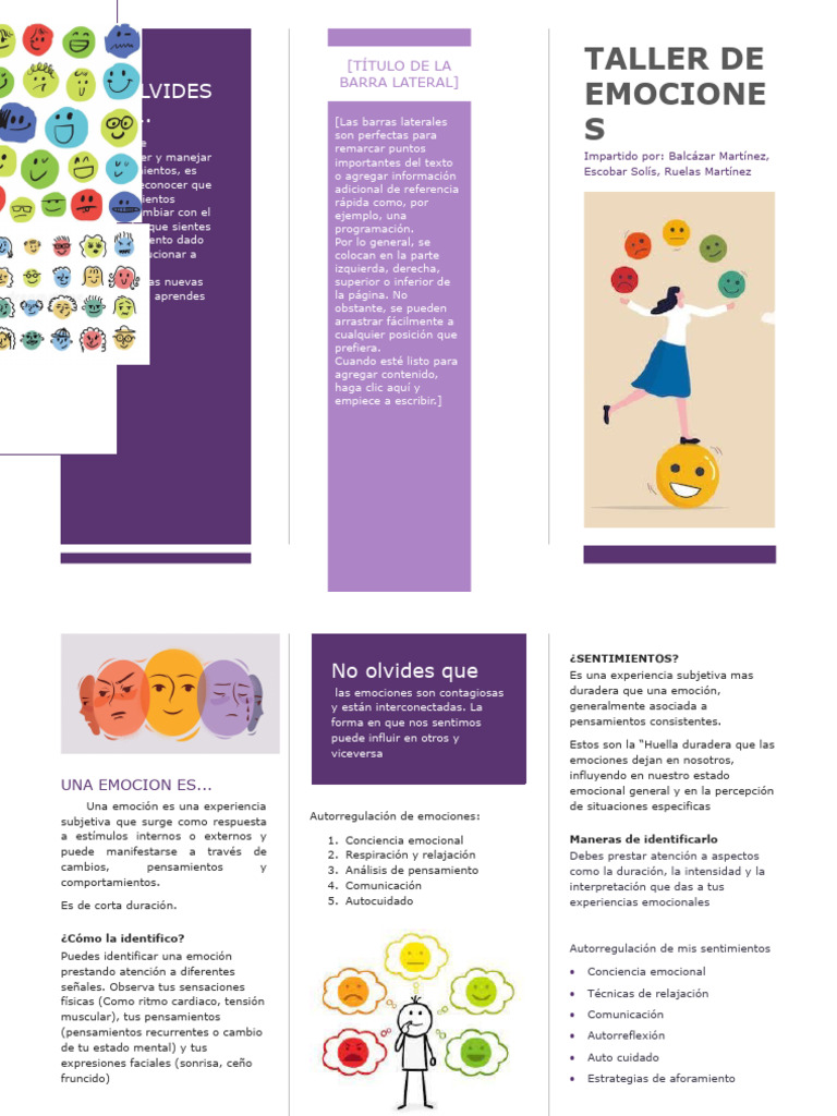 Taller de Autorregulación Emocional | PDF | Las emociones | Pensamiento