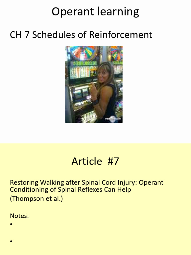 Schedules of Reinforcement Explained | PDF | Reinforcement ...
