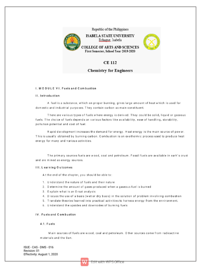 Share CE-112-MODULE-4-FUELS | PDF | Fuels | Coal