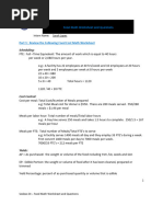 Restaurant Math Calculations Key | PDF | Foods | Food And Drink