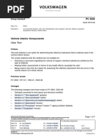 VDA 270 Odor Test for Automotive Materials | PDF | Odor | Materials