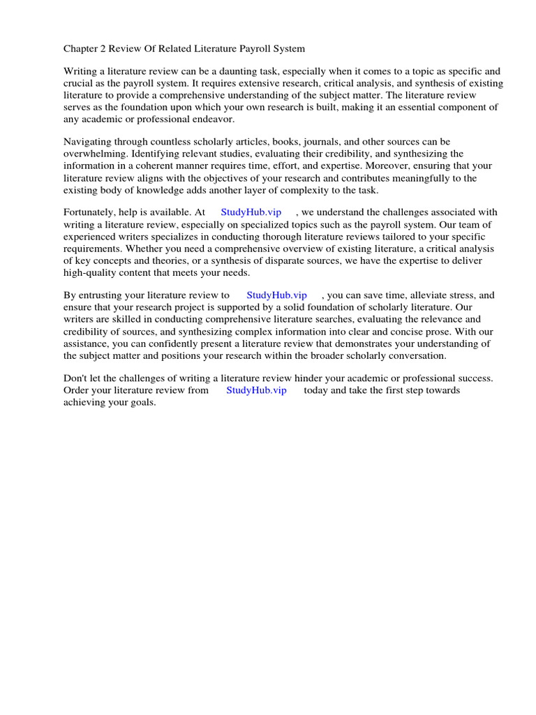 Chapter 2 Review of Related Literature Payroll System | PDF | Databases ... Chapter 2 Review of Related Literature Payroll System | PDF | Databases ...