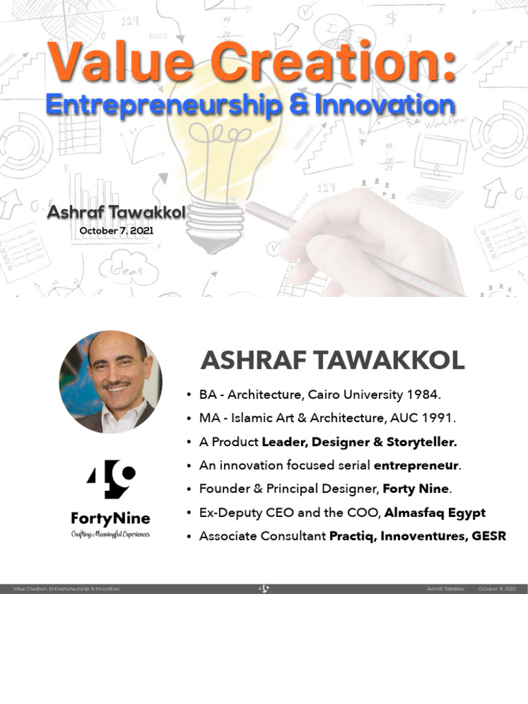 Value Creation Entrepreneurship & Innovation | PDF | Entrepreneurship ...