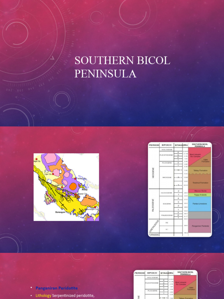 Bicol Peninsula Geology Overview | PDF | Geological Formation | Volcano