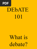 Proposition and Opposition Debate Guide | PDF | Argument | Epistemology