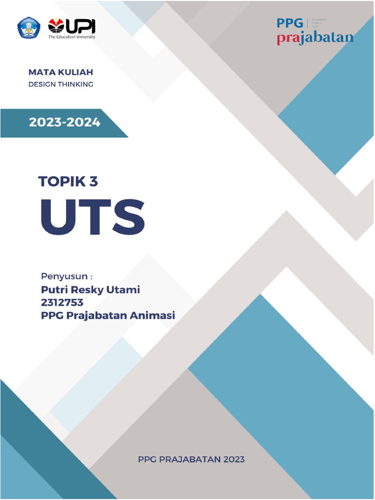 UTS Design Thinking - Putri Resky Utami - 2312753 | PDF | Seni
