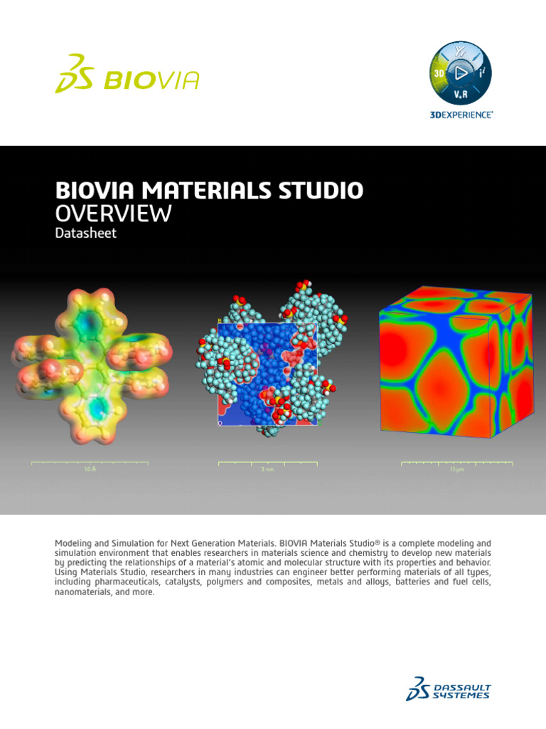 Biovia Materials Studio Overview | PDF | Science & Mathematics | Technology & Engineering
