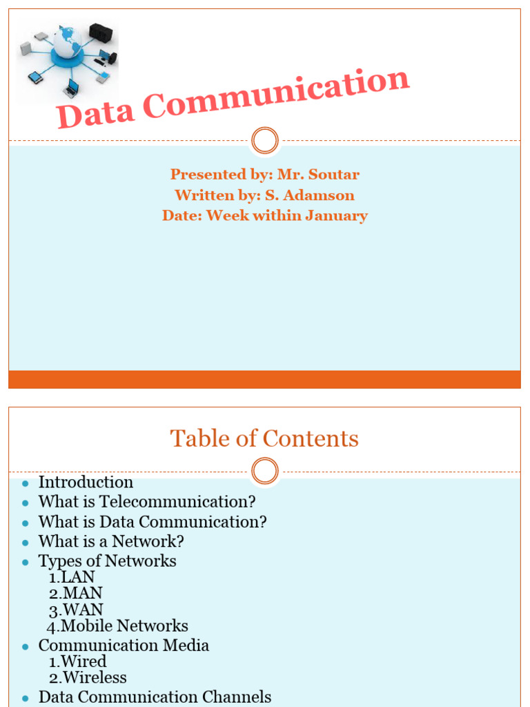 Data Communication Csoutar | PDF | Computer Network | Transmission Medium