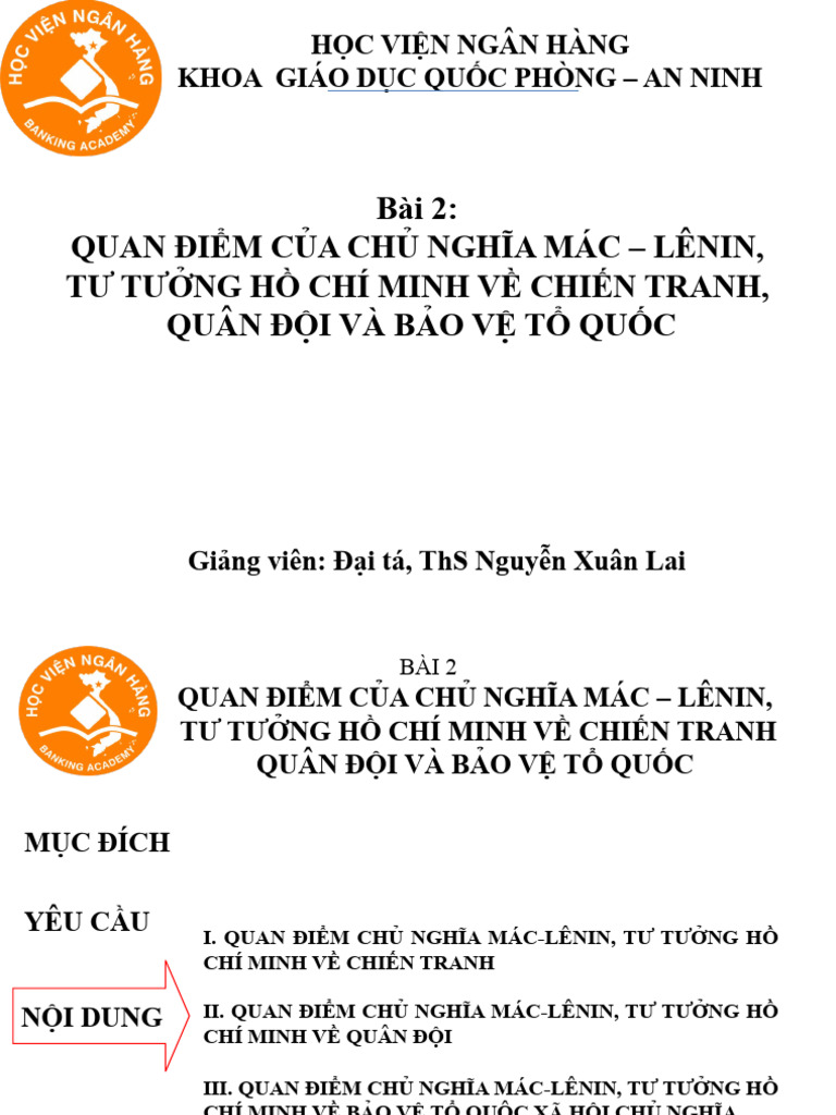 M1 - 2 Quan Diem Chu Nghia Mac - Lenin, Tu Tuong Ho Chi Minh..... | PDF