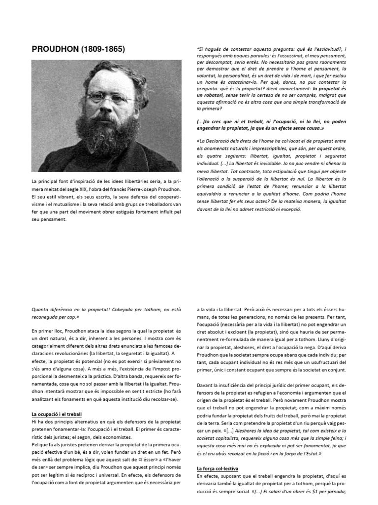 Text 3. Proudhon | PDF