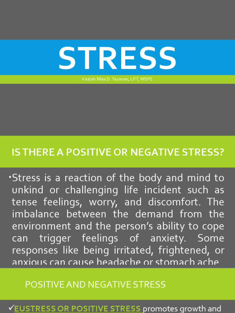 Stress | PDF | Self-Improvement | Science & Mathematics