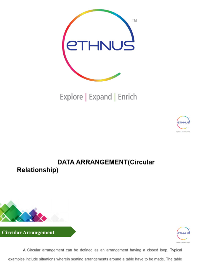 Data Arrangement (Circular Relationship) | PDF