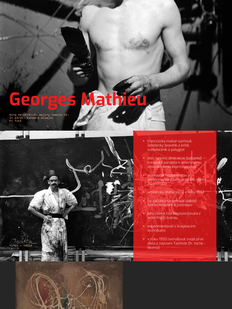 Georges Mathieu Prezentácia | PDF