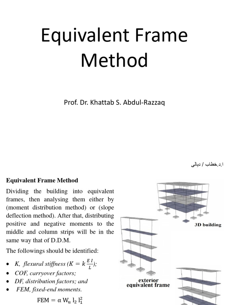 Equivalent Frame Method: Prof. Dr. Khattab S. Abdul-Razzaq | PDF