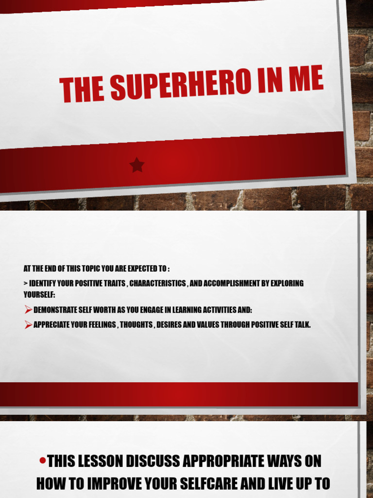 The Superhero in Me | PDF | Lifestyle