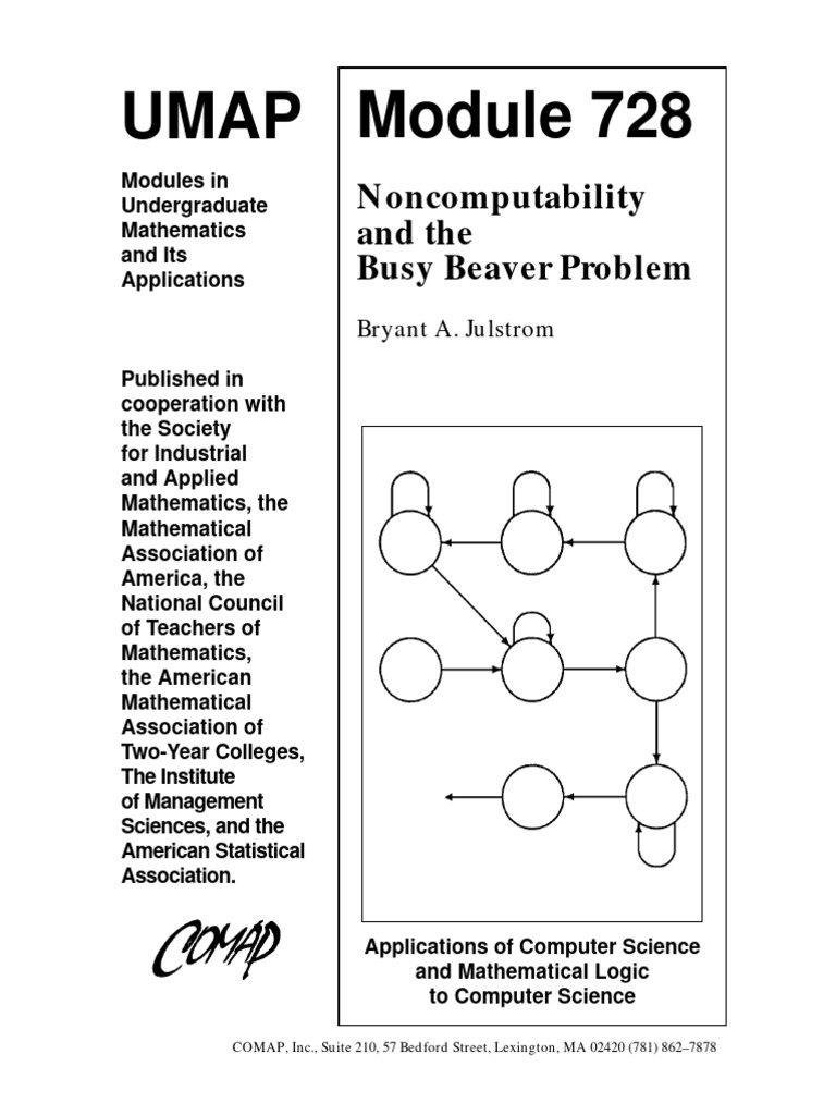 Noncomputability and The Busy Beaver Problem: Bryant A. Julstrom | PDF ...