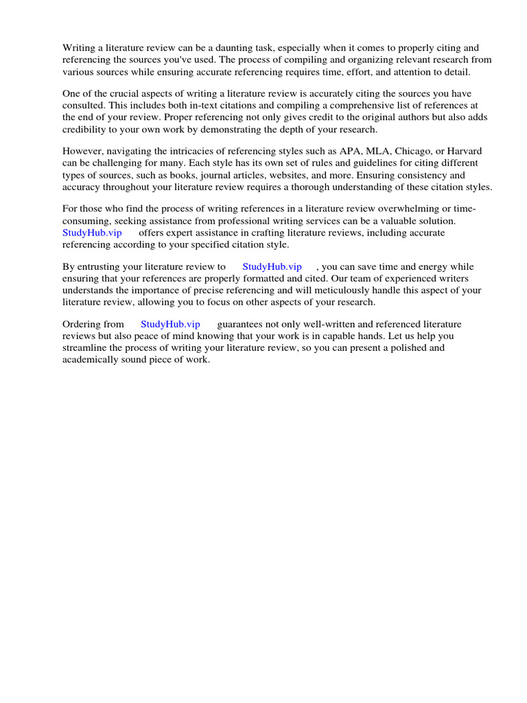 How To Write References in Literature Review | PDF | Computers