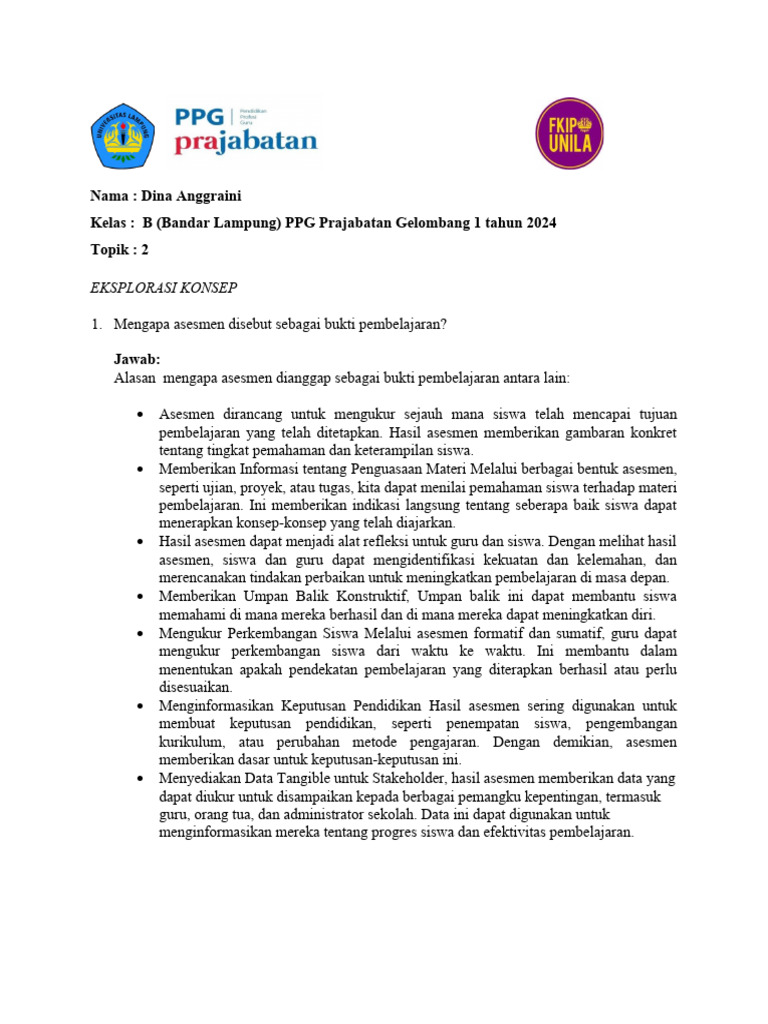 Eksplorasi Konsep Topik 2 | PDF