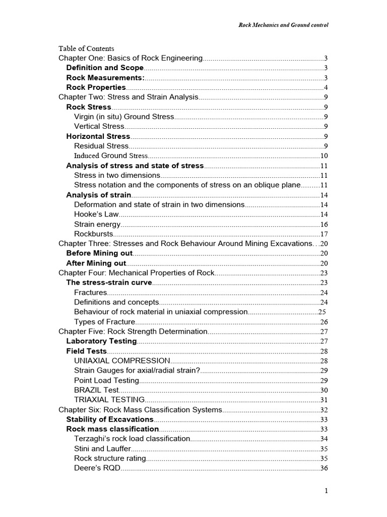Rock Mechanics and Ground Control | PDF | Deformation (Engineering) | Young's Modulus
