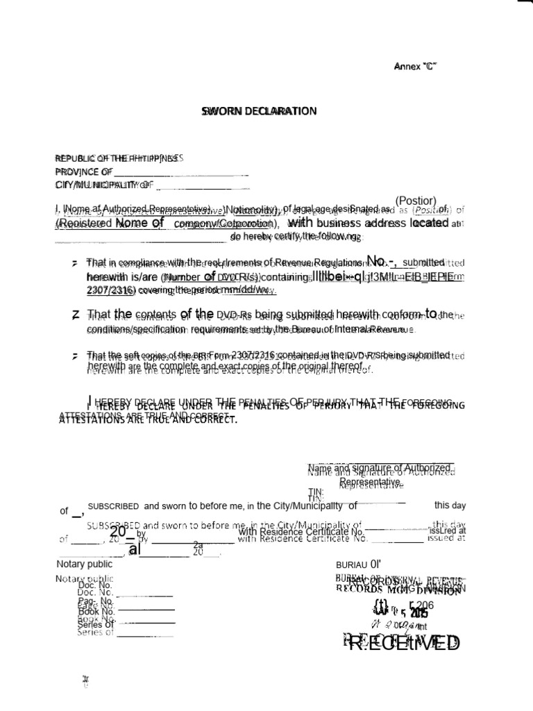 RR 2-2015 Annex C | PDF | Document