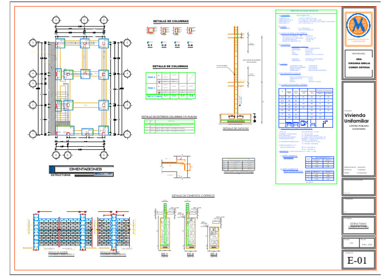 Plano de Estruturas Cimentacion | PDF | Ingeniería estructural | edificio