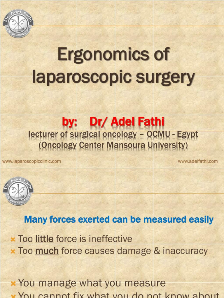 Ergonomics of Laparos | PDF
