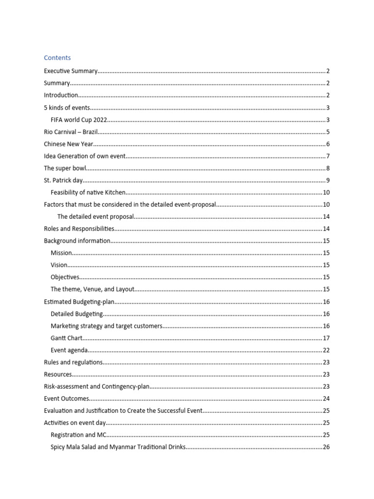 Group 4 MEvent IFP02-2022 | PDF | Business | Finance & Money Management