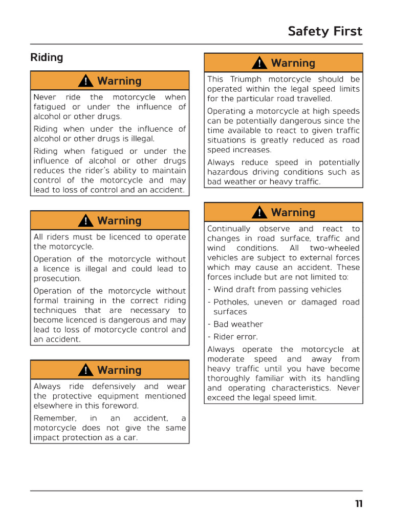 Triumph Service Manual 11-20 | PDF