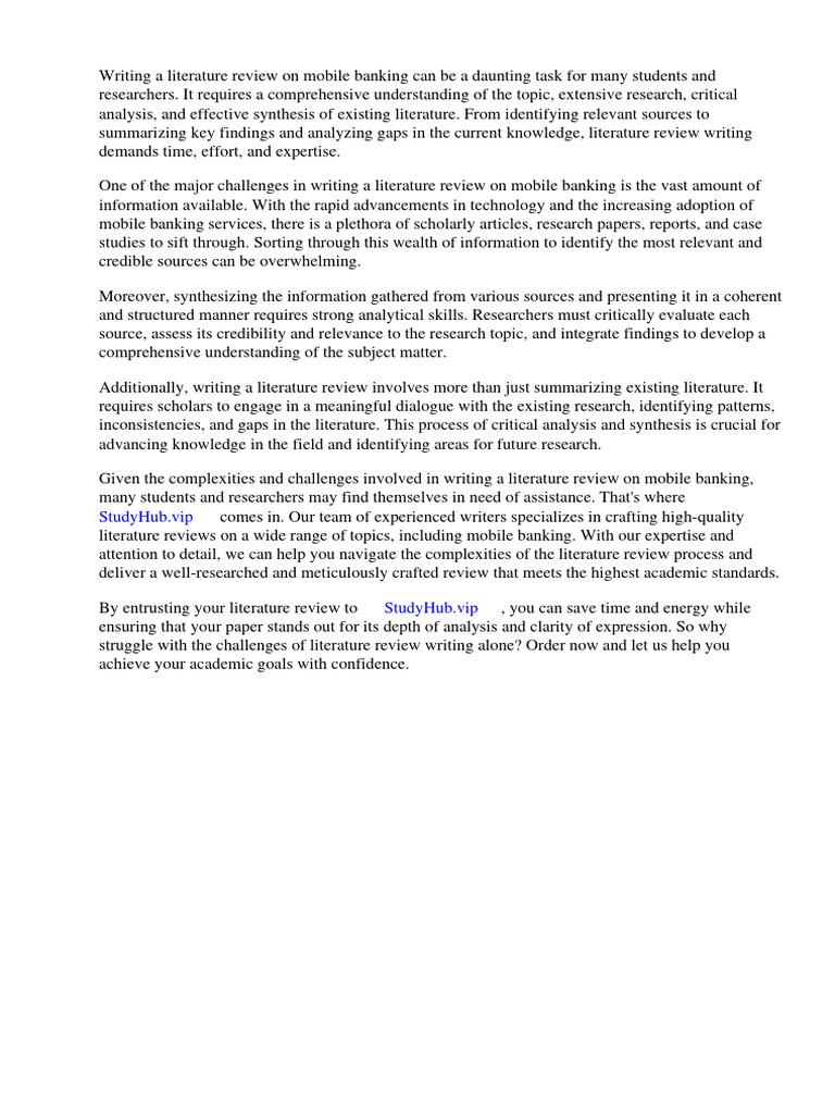 Literature Review Mobile Banking Pdf Analytics Banks
