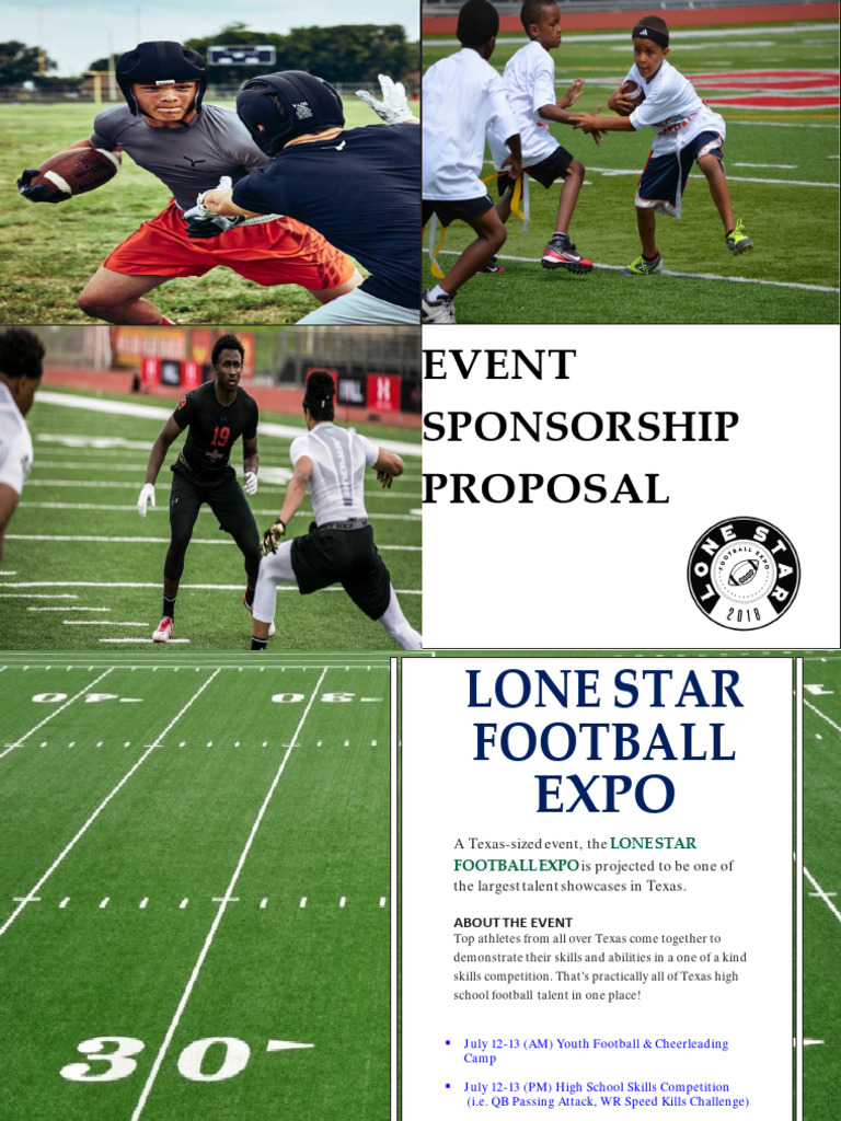2018 Lone Star Football Expo Sponsorship Packet | PDF | Sponsor ...