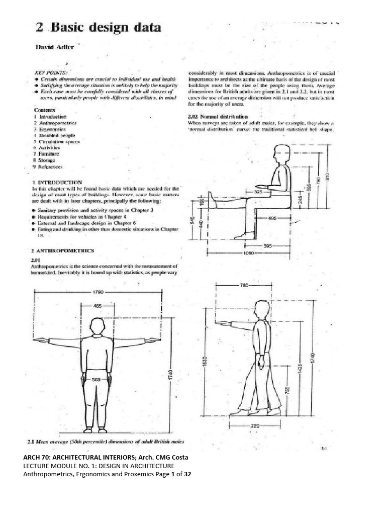 ARCH 70 - Lec Module 1 - Design in Architecture - Anthropo Data | PDF