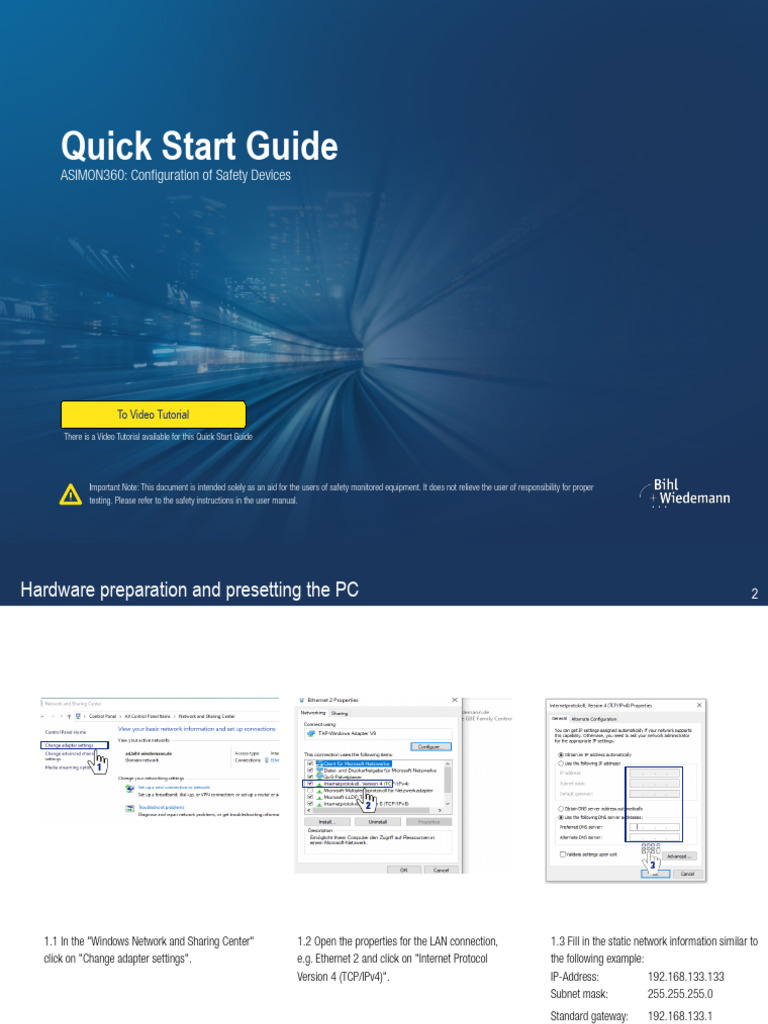 En Quick Start Guide ASIMON360 Configuration Safety Devices | PDF