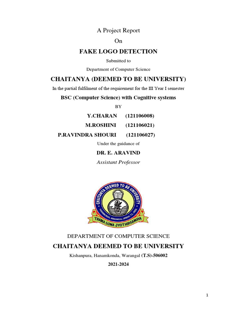 Fake Logo Detection Documentation-1 | PDF | Information Security ...