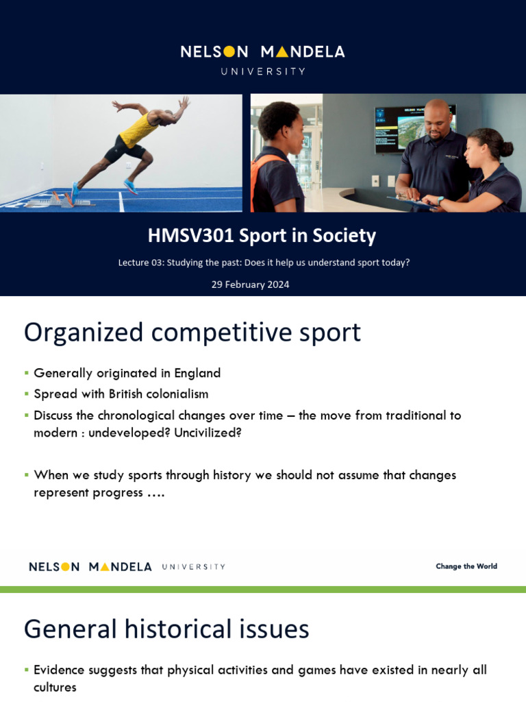 Understanding Sport Through History | PDF | Sports | Africa