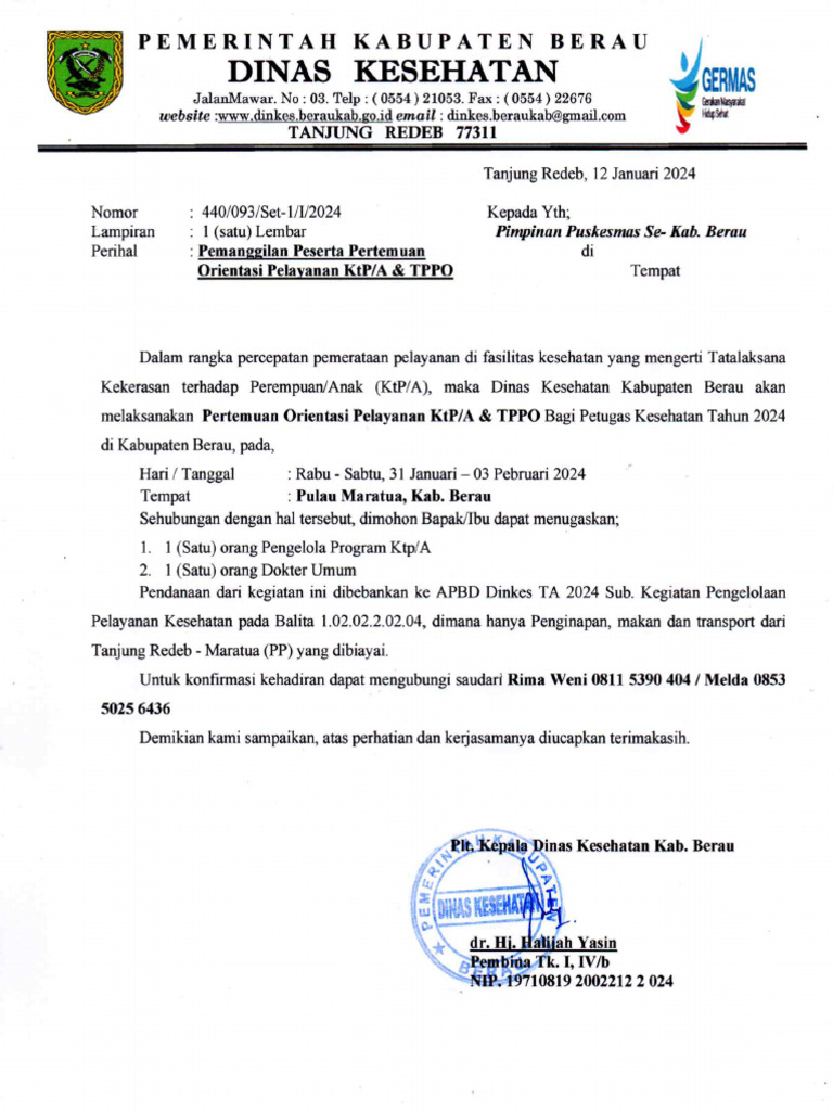 Undangan - Peserta Pertemuan KtPA | PDF