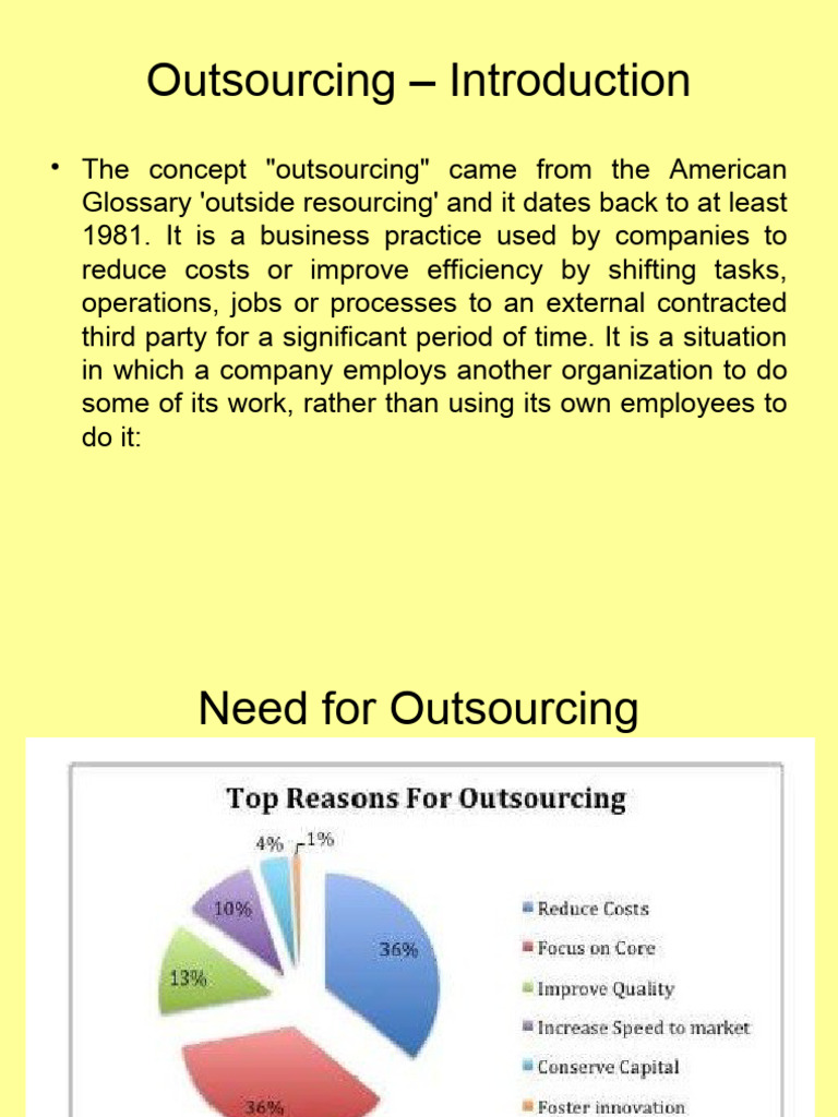 Outsourcing | PDF
