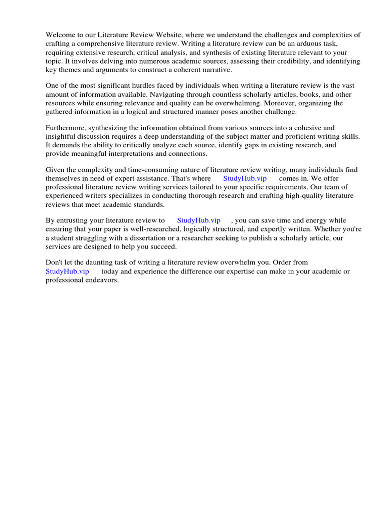 Literature Review Website | PDF | Essays | Systematic Review