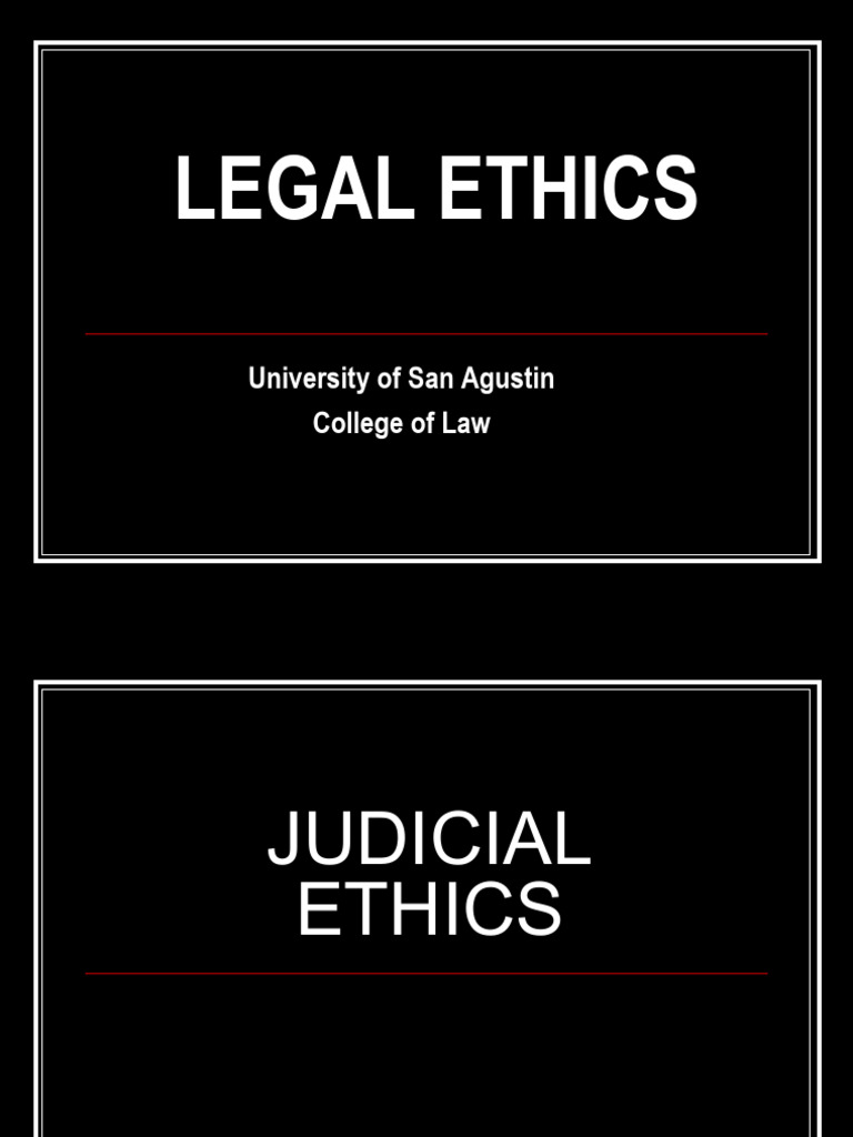 Legal Ethics Judicial Ethics5 | PDF | Impeachment | Judiciaries