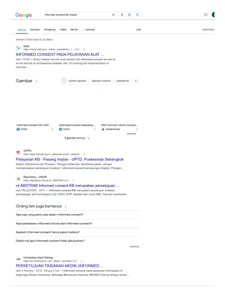 Informed Consent KB Implan | PDF