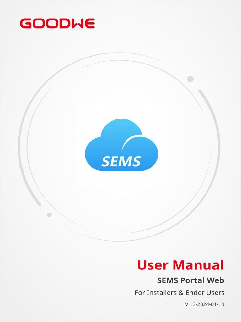 GW - SEMS Portal-User Manual-EN | PDF