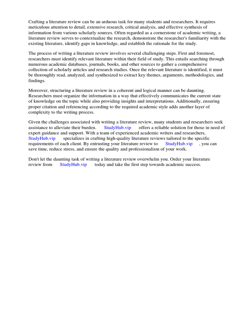 Literature Review Uk Example | PDF | Career & Growth