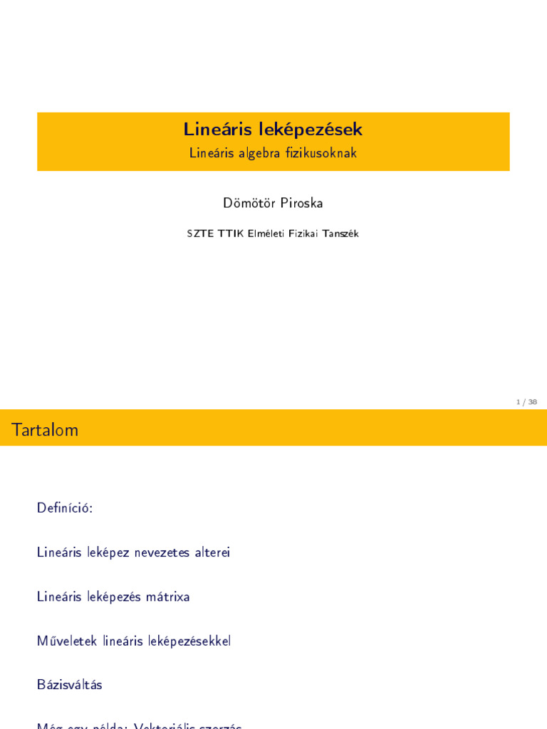 7 Linalg Lev Linlekep | PDF