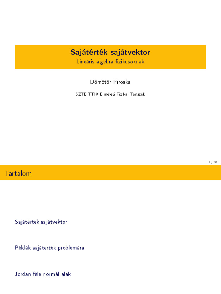 8 Linalg Lev Sajatertek | PDF