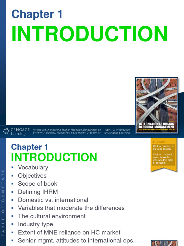 Ch1 Introduction - IHRM | PDF | Human Resource Management | Human Resources