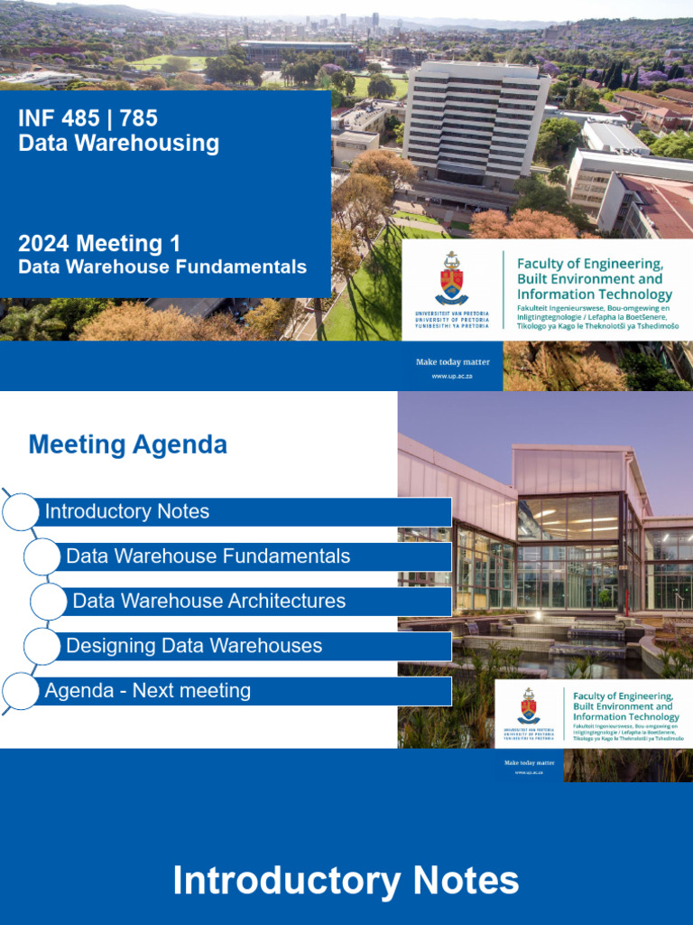 2024 Meeting 1 - Data Warehouse Fundamentals | PDF | Business | Computers