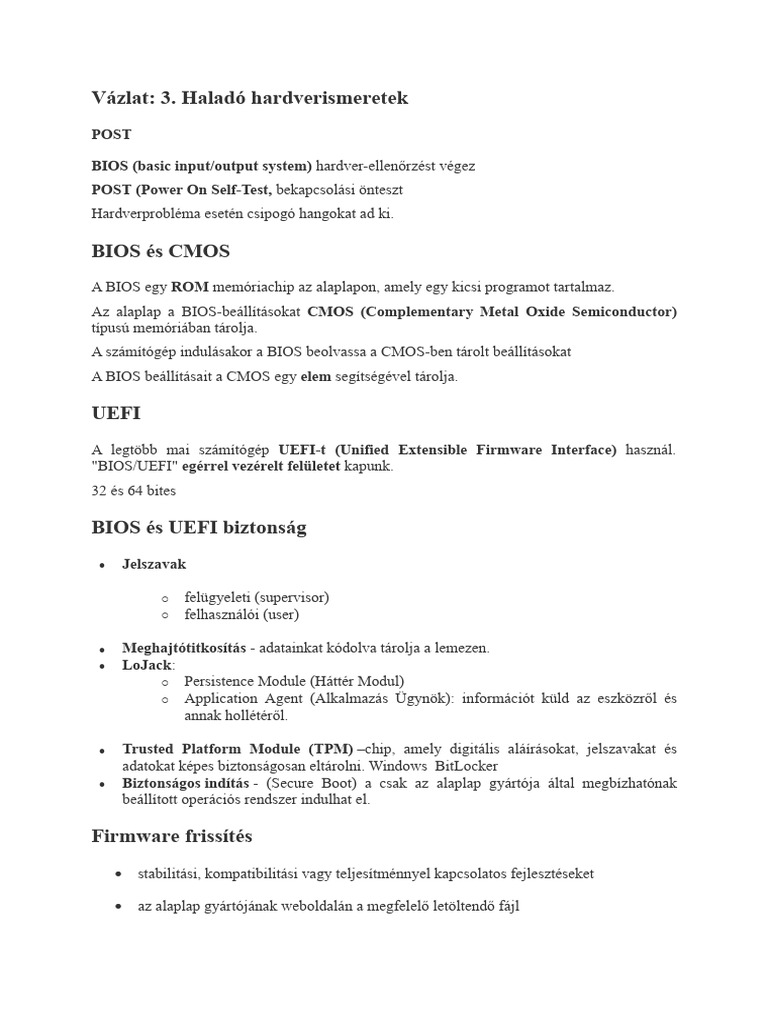 ITKA 9 3 FEJEZET Vázlat 11 20 | PDF