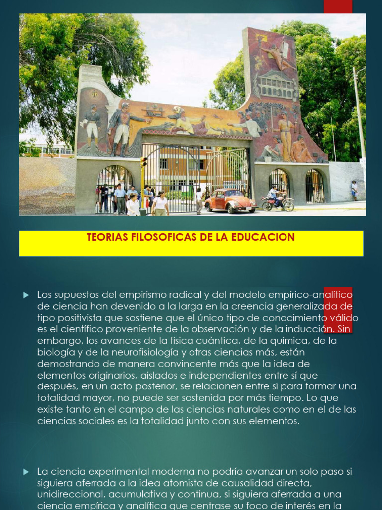 Teorias Filosófica y Educación | PDF | Sicología | Teoría